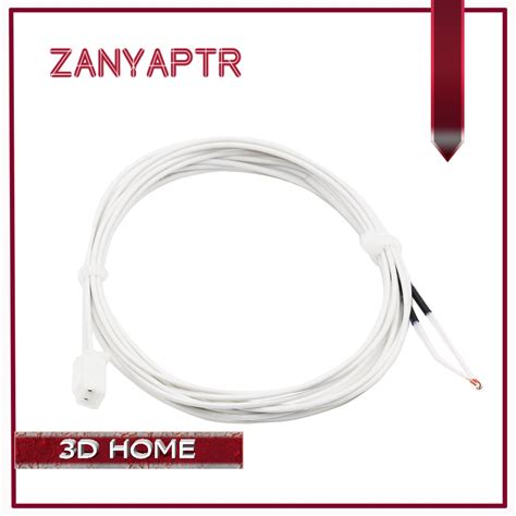 100k Ntc 3950 Single Ended Glass Sealed Thermistor Temperature Sensor With Xh2 54 2p Terminal 1m