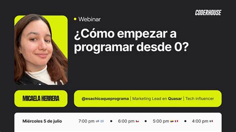 Webinar ¿cómo Empezar A Programar Desde 0 Youtube
