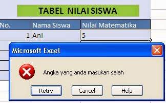 Cara Mudah Membuat Validasi Angka Whole Number Di Excel Sekolah Tekno