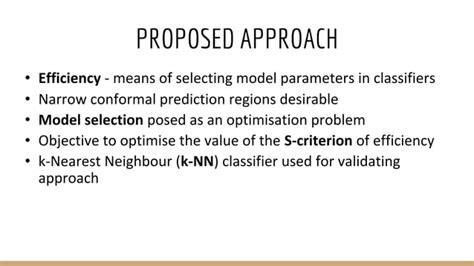 Model Selection Using Conformal Predictors Ppt