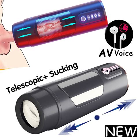 Blowjob Automatic Telescopic Male Masturbaters Cup Stroker Sex Machine
