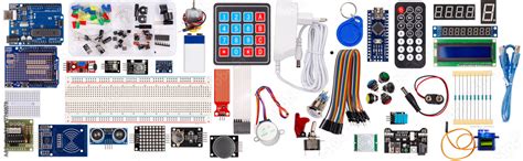 big set collection microcontroller parts board display sensor button
