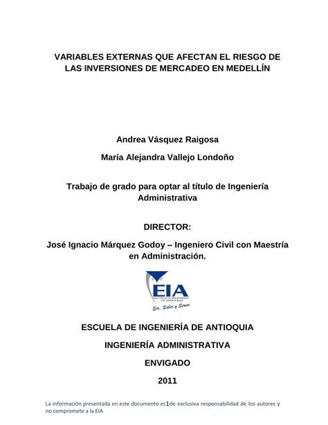Pdf Variables Externas Que Afectan El Riesgo De Las Dokumen Tips