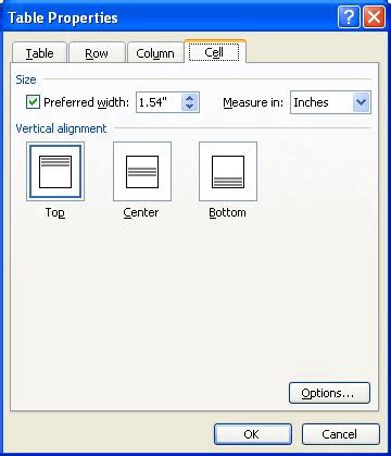 Fitting Text Into Cells Microsoft Word