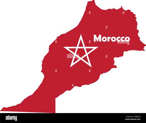 Morocco Map Icon Vector Illustratiov Symbol Design Stock Vector Image