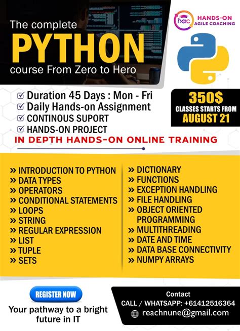 Lakshminarayana Nune on LinkedIn: 🔥 Ignite Your Python Journey with Hands-On Training! 🔥 Ready ...