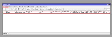 Tool Tool Yang Ada Pada Menu Wireless Winbox