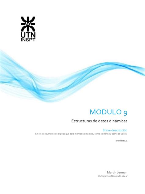 Modulo 9 Estructuras De Datos Dinámicas Pdf Gestión De Datos Datos