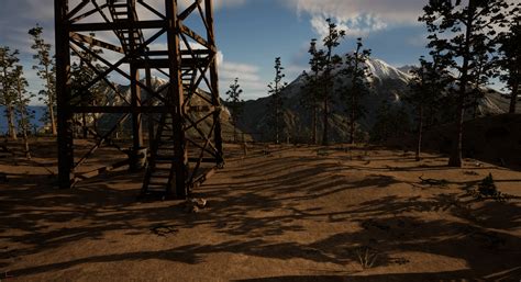 A Landscape Scene I Created Using Unreal Gaea Maya Zbrush Substance