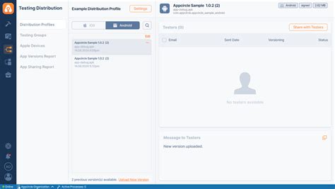 Distribution Profile Appcircle Docs