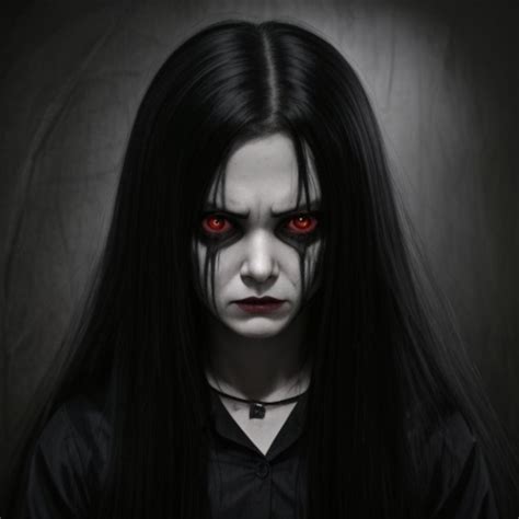 Premium Ai Image Scary Creepy Girl From Horror Movies