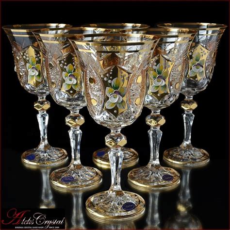 Купить фужеры для вина Богемия Чехия! | Crystal wine glasses, Crystal ...