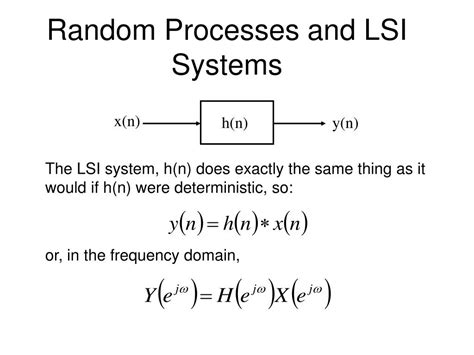 ppt random processes and lsi systems powerpoint presentation free