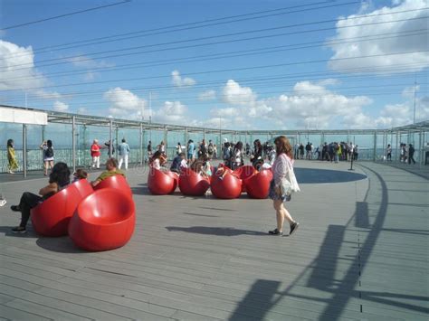 Montparnasse Tower Paris France August 17 2018 Visitors On The Roof