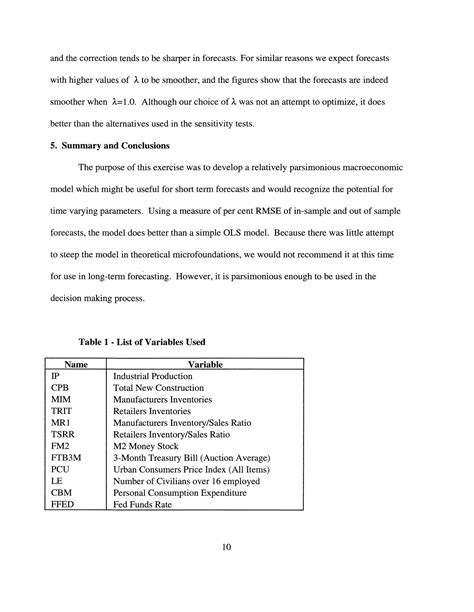 Forecasting With An Adaptive Control Algorithm Pdf Business