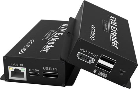 Amazon Com FT HDMI KVM USB Extender Over Cat E HDMI To RJ Ethernet Extender Balun