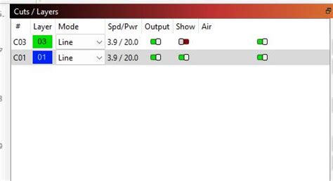 Lightburn Power And Speed Lightburn Software Questions Lightburn Software Forum