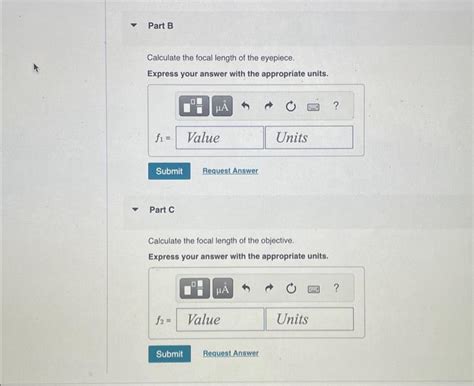 Solved The Objective Lens And The Eyepiece Of A Microscope