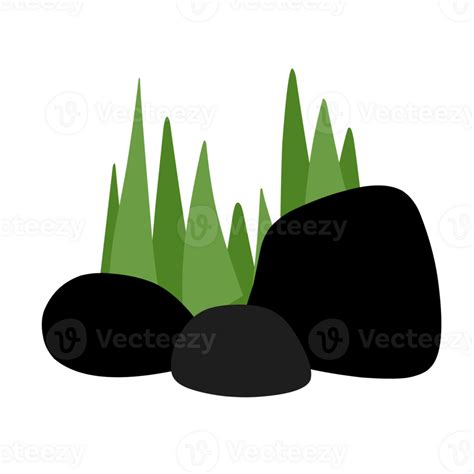 Stones And Grasses 35983663 Png