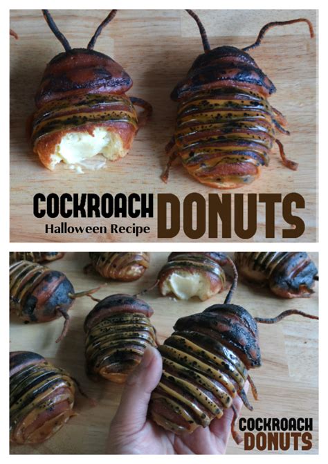Halloween Crispy Fried Cockroach Donut Recipe Diy Tutorials