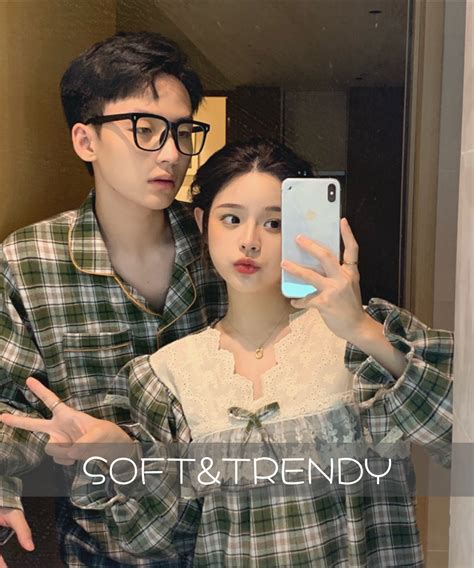 소랜디 🤎4차리오더🤎 체크 긴팔 가을 커플 잠옷 파자마 홈웨어