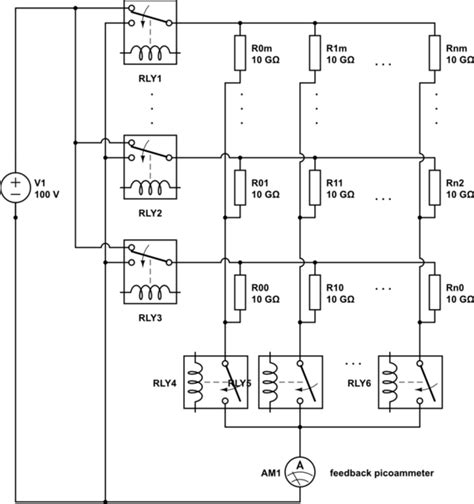 Equivalent Resistance Of Resistor Measurement Matrix Electrical