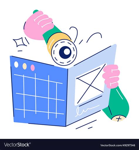 Get This Flat Of Layout Monitoring Royalty Free Vector Image