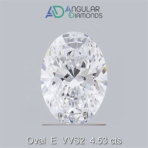 Oval E Vvs2 453 Carat Igi Cvd Hpht Lab Grown Created Diamonds Size