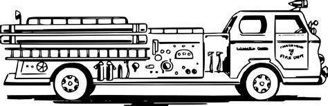 Fire Truck Clipart Black And White 10 Free Cliparts Download Images