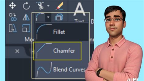 How To Use Fillet Command And Chamfer Command Autocad Software Hindi