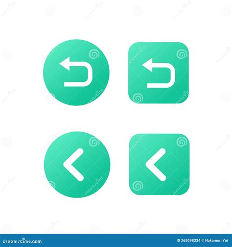 Back Button Icon User For User Interface Ui Ux Stock Vector Illustration Of Returning