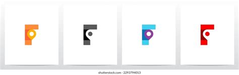 Map Pointer Location Pin On Letter Stock Vector Royalty Free
