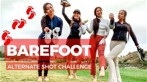 Barefoot Challenge Ft The Golf Sisters Youtube