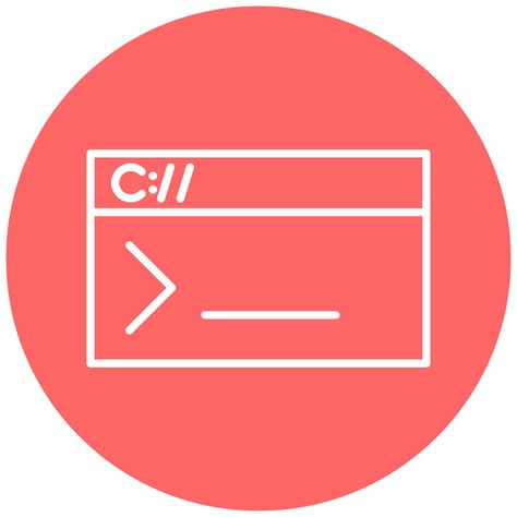 Console Command Line Vector Icon Style 22047621 Vector Art At Vecteezy