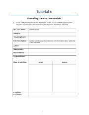 Tutorial Extending The Use Case Models Docx Tutorial Extending The Use Case Models
