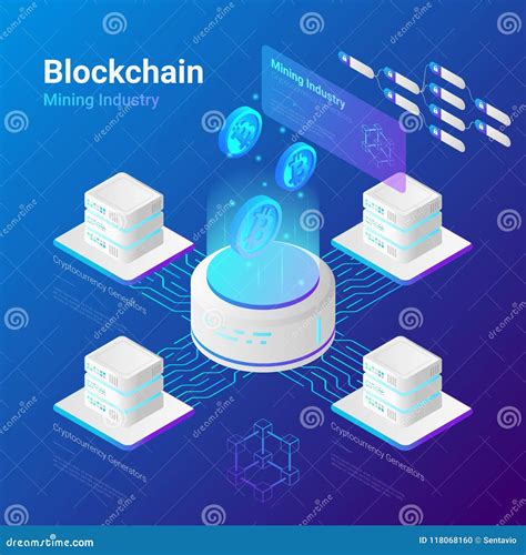 Isometric Bitcoin Miners Vector Mining Industry C Stock Vector Illustration Of Etherium