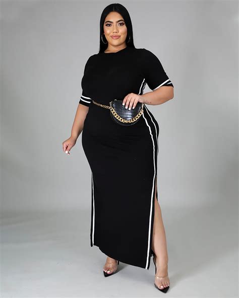 Plus Size Jersey Maxi Dress