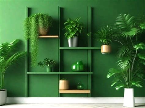 Premium Ai Image 3d Render Interior With Home Plants Decor Premium Ai Image 3d Render Interior With Home Plants Decor