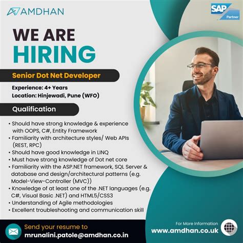 Amdhan Ltd On Linkedin Hiringpost Vacancy Hiring Dotnetdeveloper