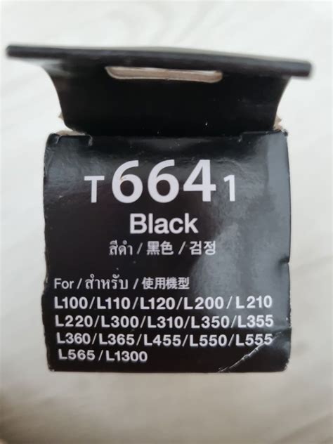 Epson Black Printer Ink Computers And Tech Printers Scanners And Copiers On Carousell