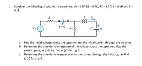 Solved 1 Consider The Following Circuit With Paramete