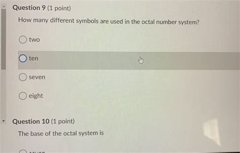 Solved Question 9 1 Point How Many Different Symbols Are