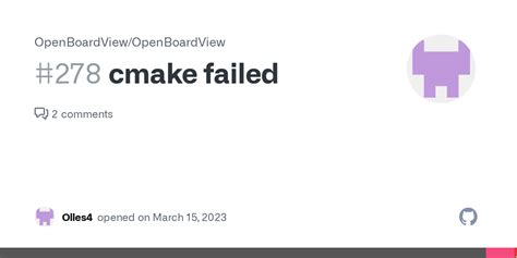 Cmake Failed · Issue 278 · Openboardviewopenboardview · Github
