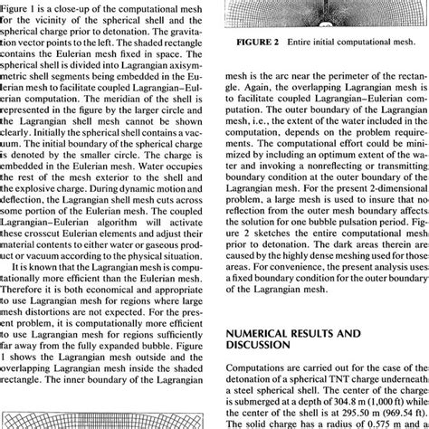 Close Up Of The Initial Computation Mesh Download Scientific Diagram
