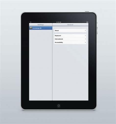 Simple User Interface Of Ipad Psd File Free Download