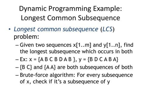 Algorithm Lecture Dynamic Programming Ppt