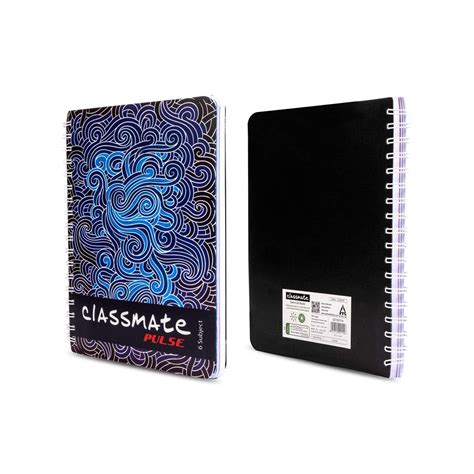 Classmate Unruled Spiral Notebook 24 X 18 Cm Assorted 302 Pages