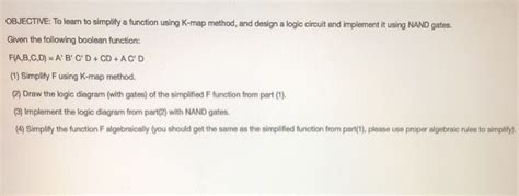 Solved OBJECTIVE To Learn To Simplify A Function Using Chegg