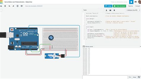 Controlando Um Servo Motor Com Um Potenciômetro Youtube