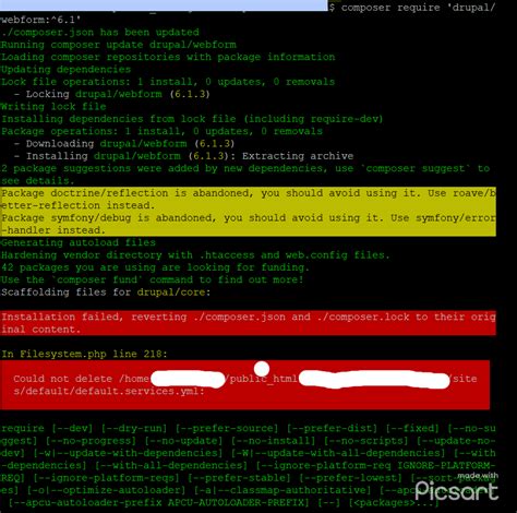 can t install any modules with composer but updating core works do you